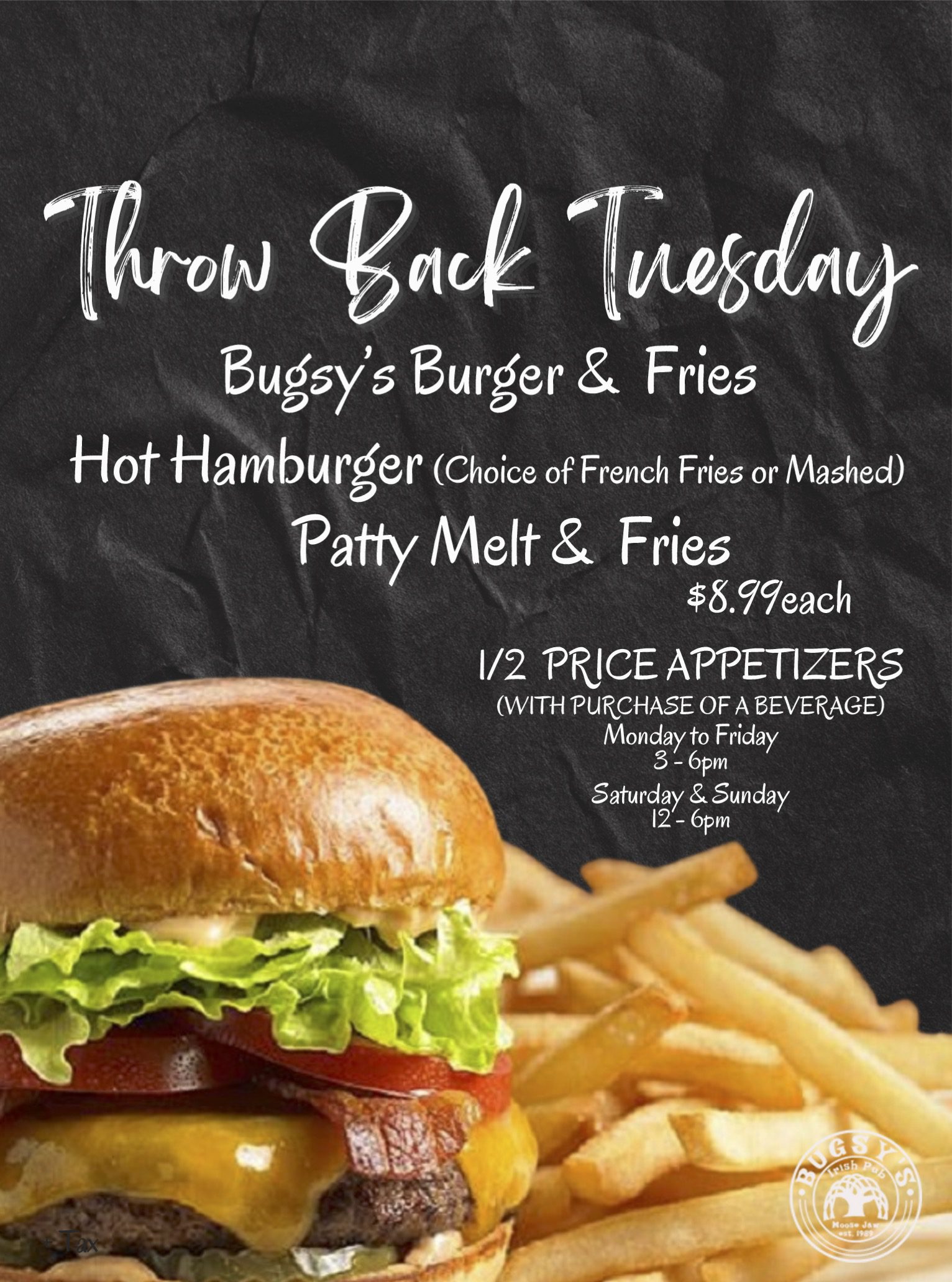 Bugsy’s Daily Specials - Smitty's Restaurant & Bugsy's Irish Pub